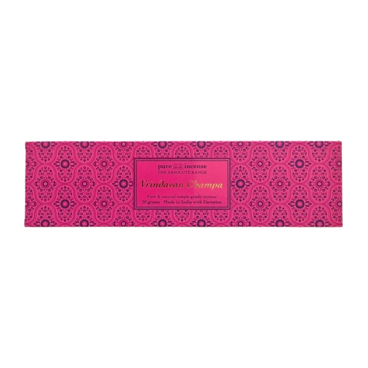 Pure Incense Absolute - Vrindavan Champa - 16 Incense Sticks