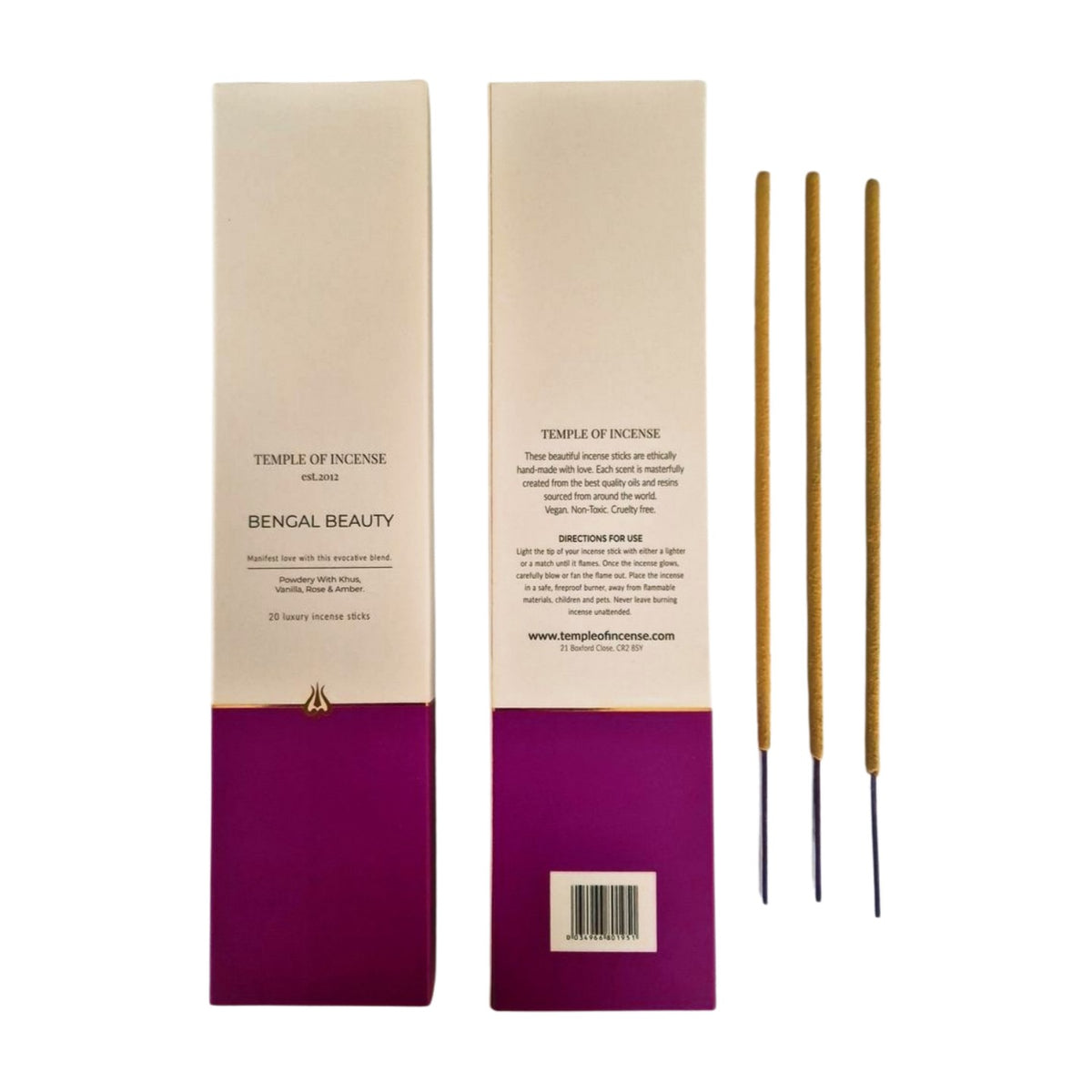 Temple of Incense - Bengal Beauty - 20 stick pack